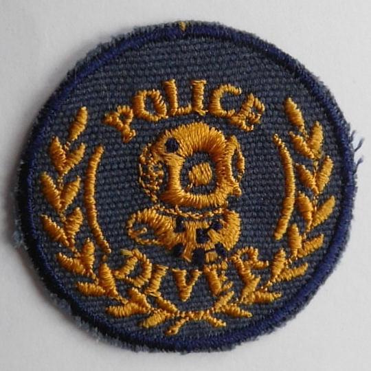 SAP South African Police Diver Instructors badge BLUE - militarybadges.nl