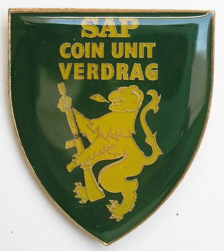 South Africa Police SAP Coin Unit Counter Insurgency enamel Flash Badge ...