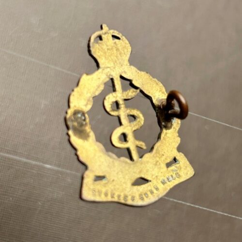 New Zealand Army Medical Corps NZMC Collar Badge maker Stokes Sons WW2 ...
