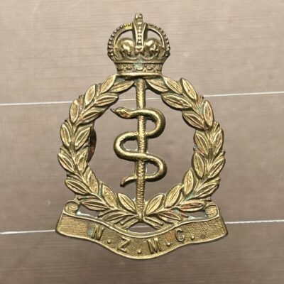 New Zealand Army Medical Corps NZMC Collar Badge maker Stokes Sons WW2 ...